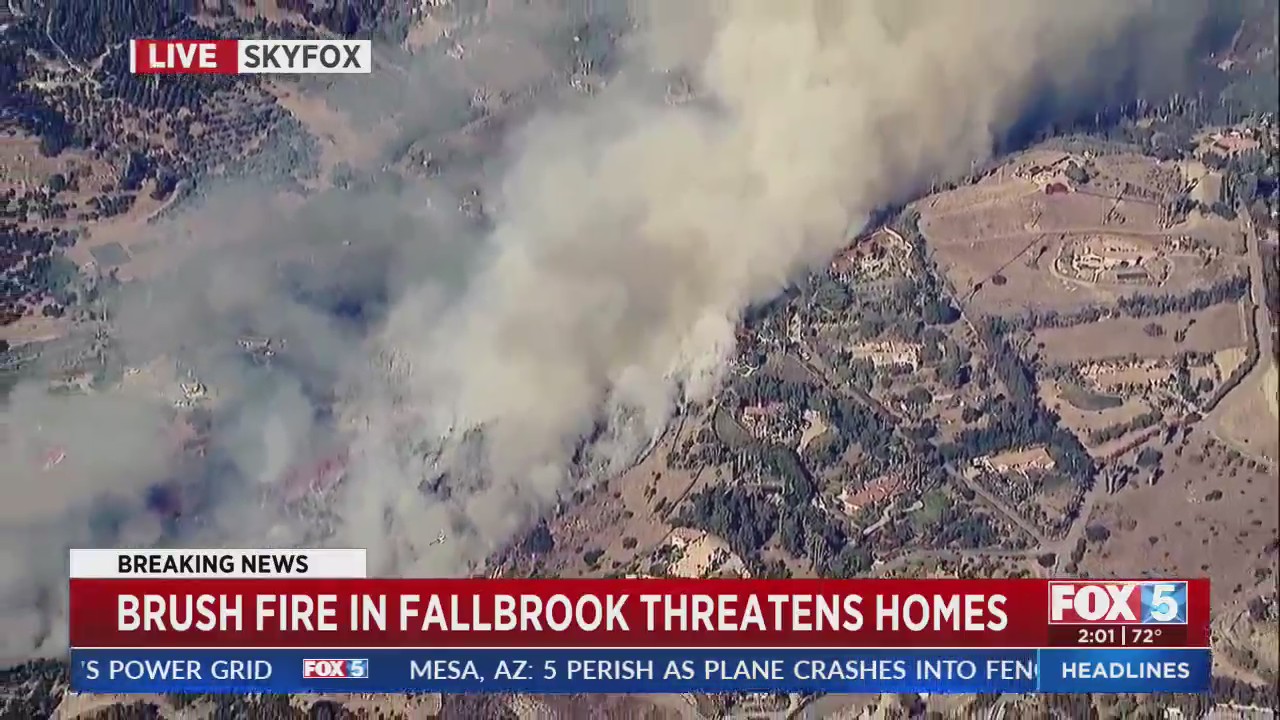 ‘Garden Fire’ in Fallbrook grows to at least 40 acres; evacuations ...