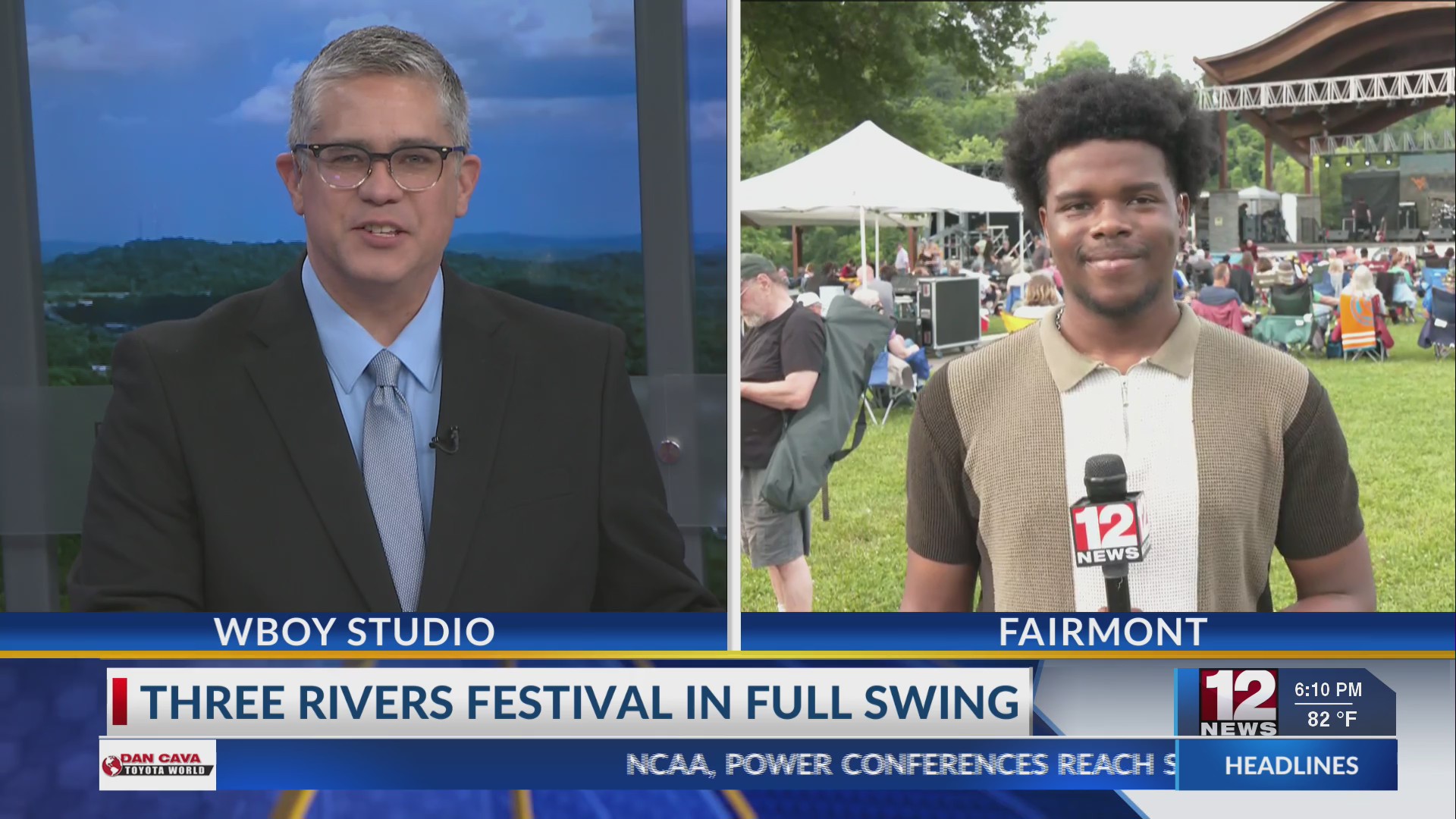 Jordan Massey is live from the Three Rivers Festival in Fairmont – WBOY.com