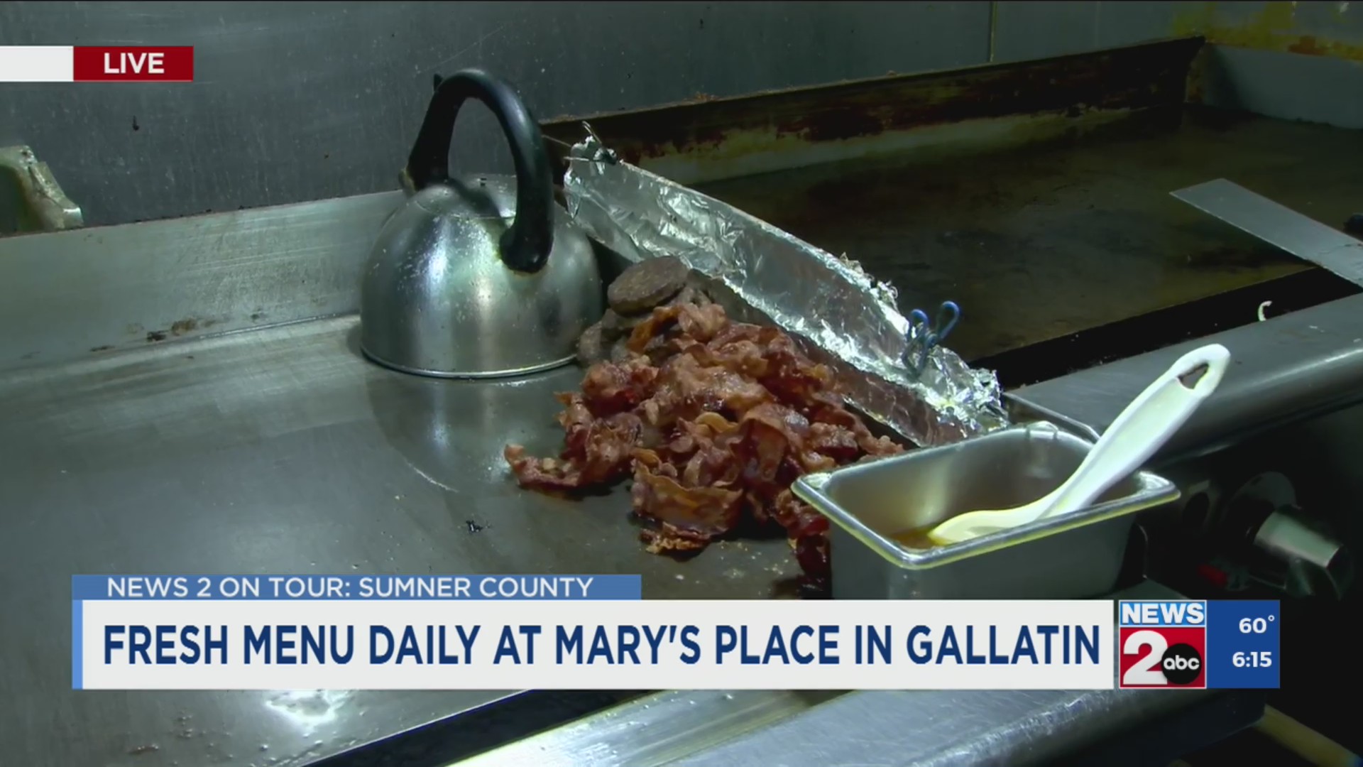 Behind the grill with Bubba at Mary’s Place – WKRN News 2