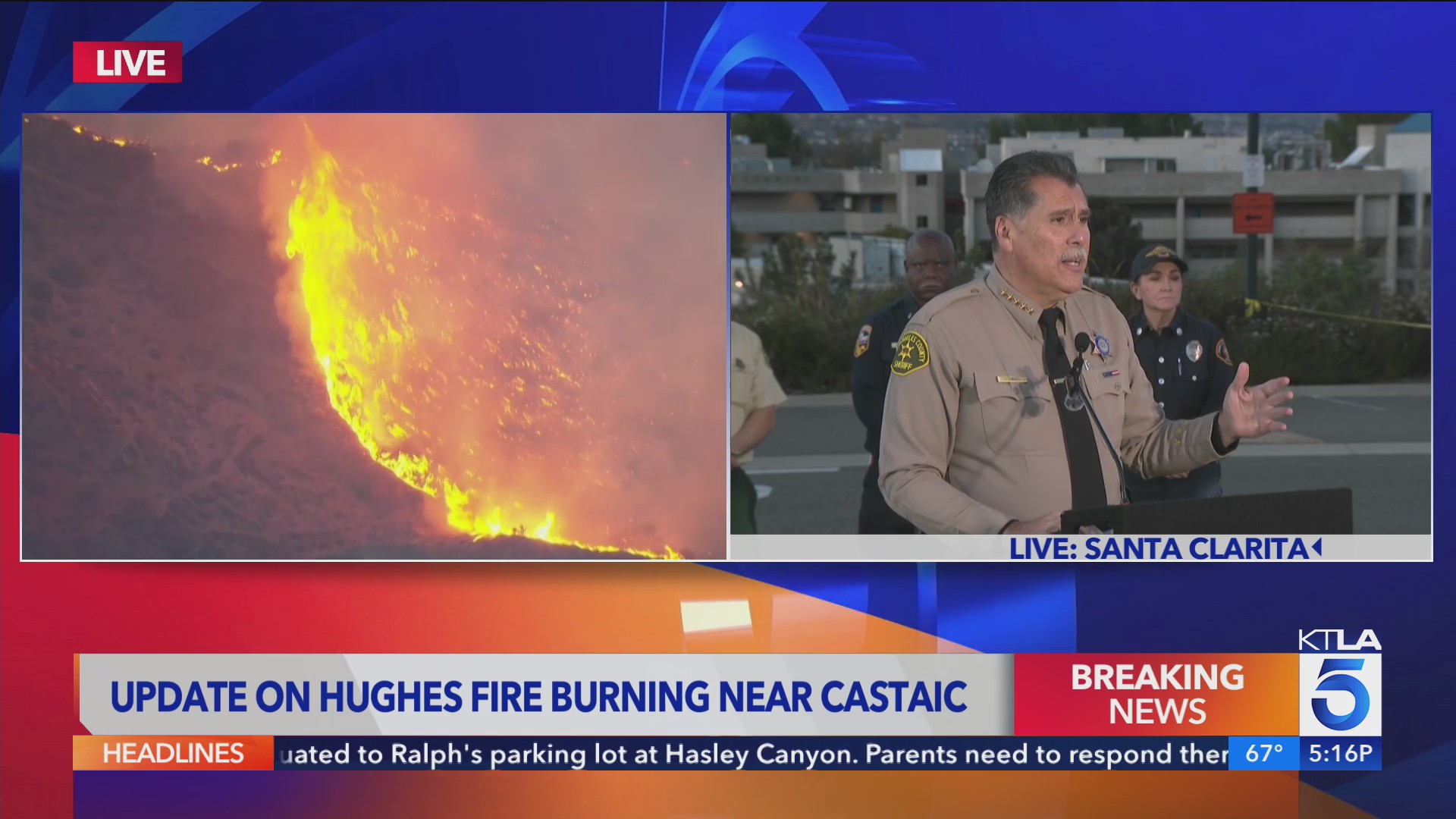 Officials provide update on Hughes Fire burning near Castaic – KTLA
