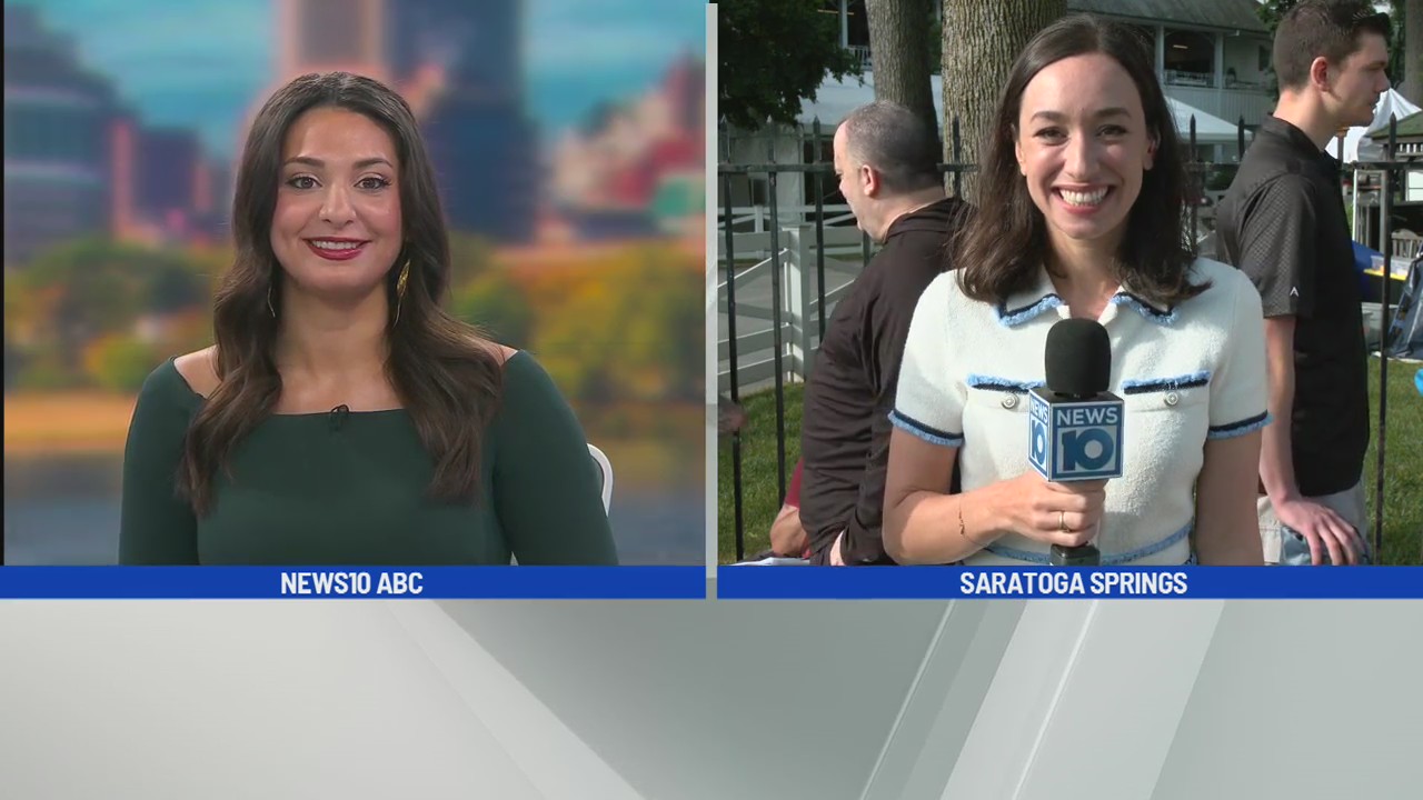 Laura Taglianetti at the Saratoga Race Course – NEWS10 ABC