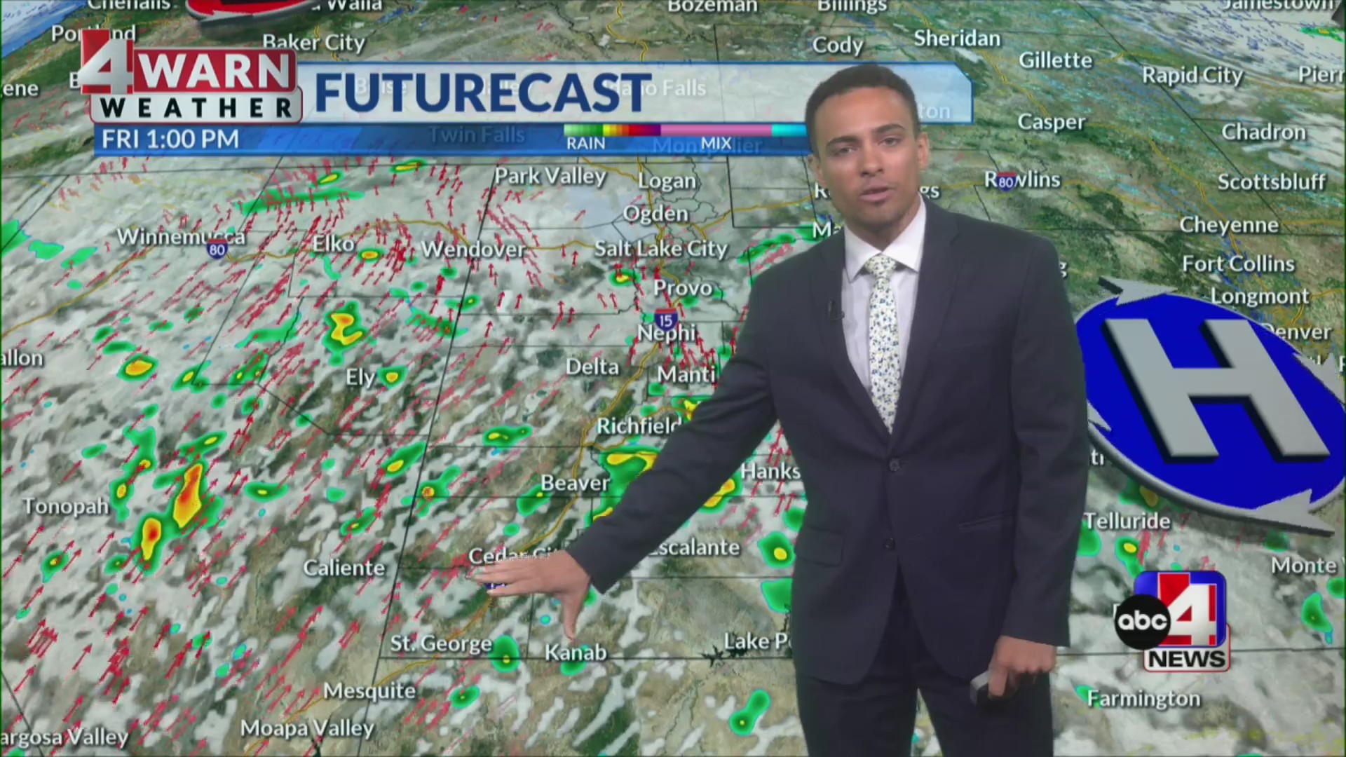 Increasing clouds for southern Utah, with mostly sunny skies for ...