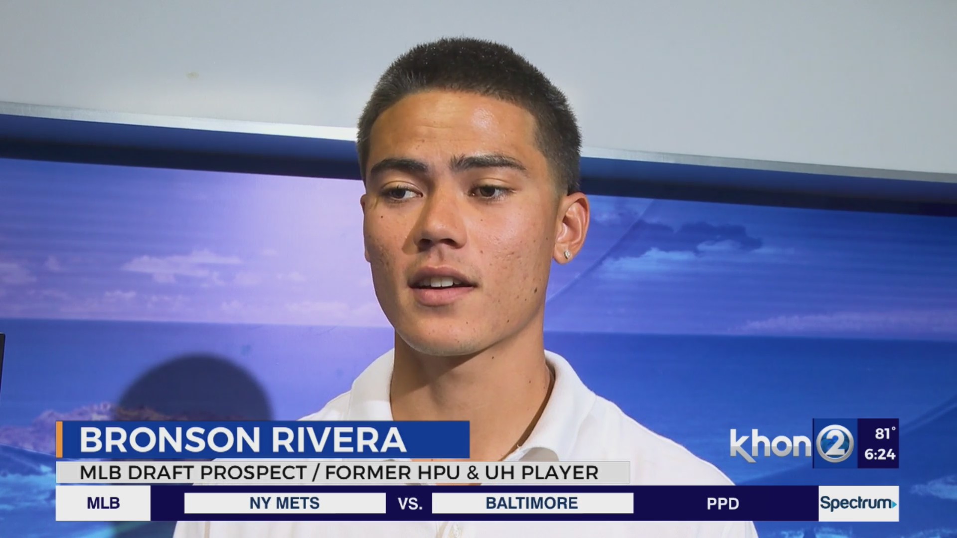 Hawaii’s Bronson Rivera hopes to hear name called in MLB Draft – KHON2