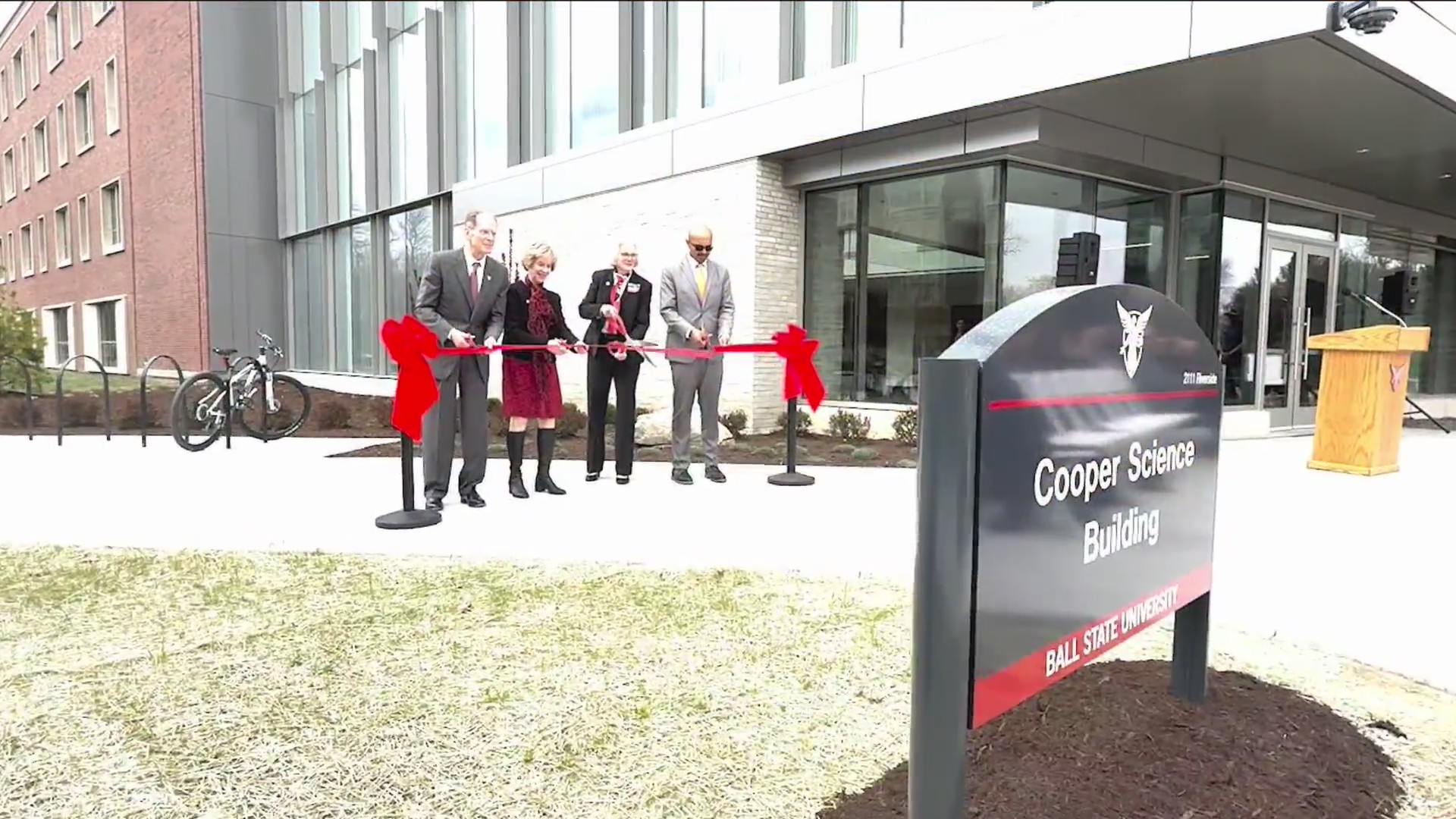 Ball State holds ribbon-cutting at renovated Cooper Science Building ...