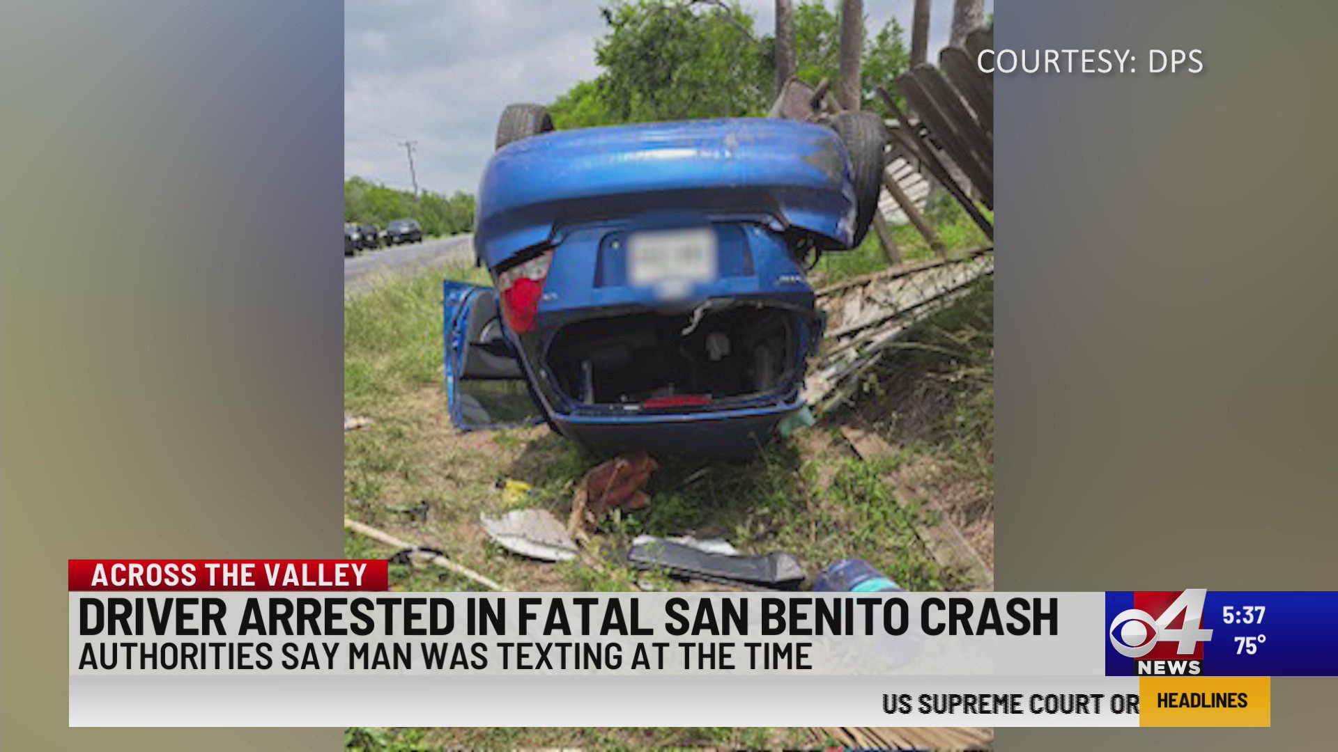 Driver arrested in Fatal San Benito crash – KVEO-TV
