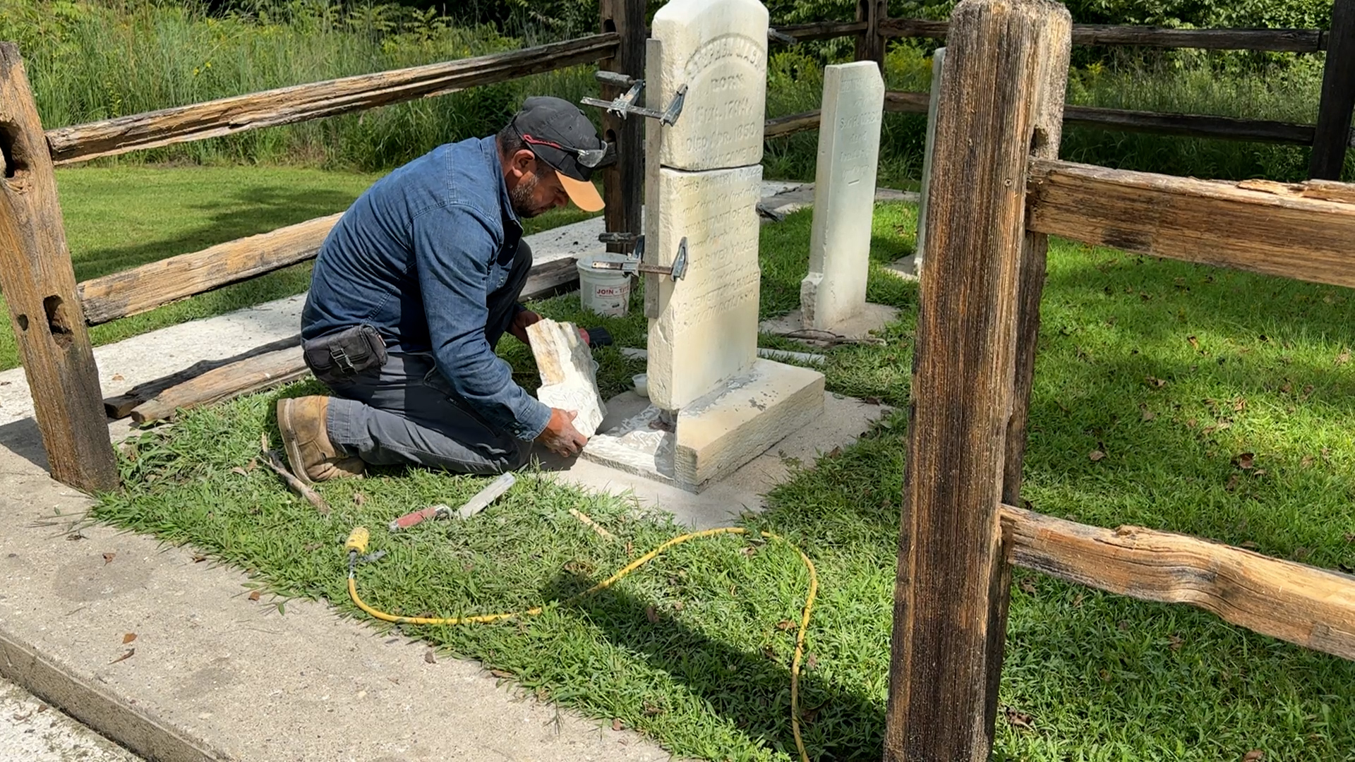 Work underway to restore headstone of Rockton founding father Stephen Mack – MyStateline | WTVO ...