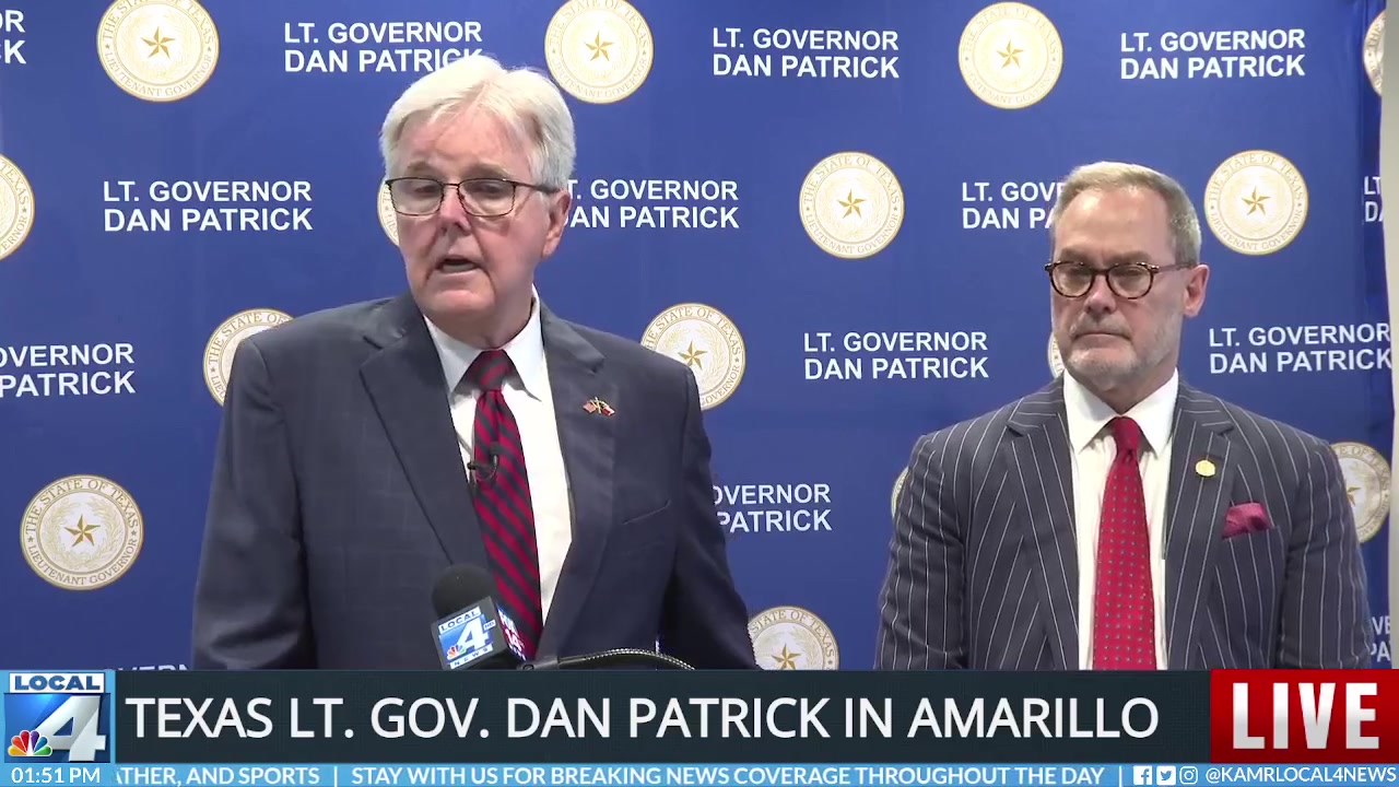 Texas Lieutenant Governor Dan Patrick gives remarks in Amarillo – KAMR ...