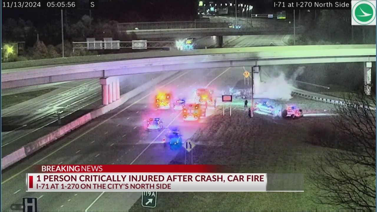 I-71 South crash and fire closes highway, multiple exit ramps – NBC4 ...