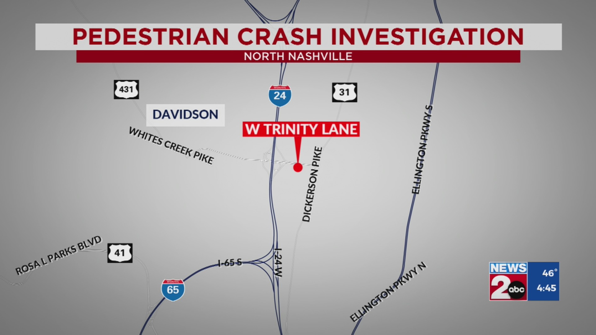 1 injured after pedestrian crash on Trinity Lane – WKRN News 2