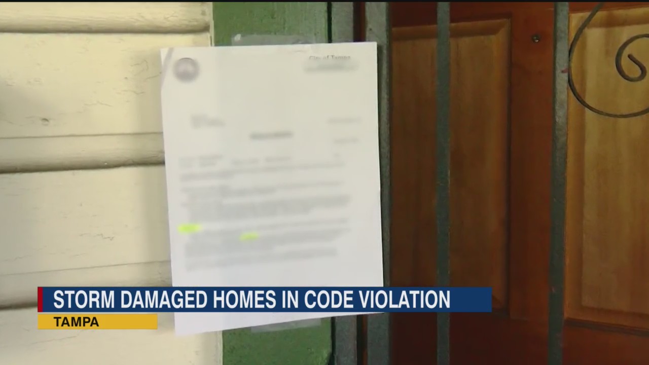 Storm damaged homes in code violation – WFLA