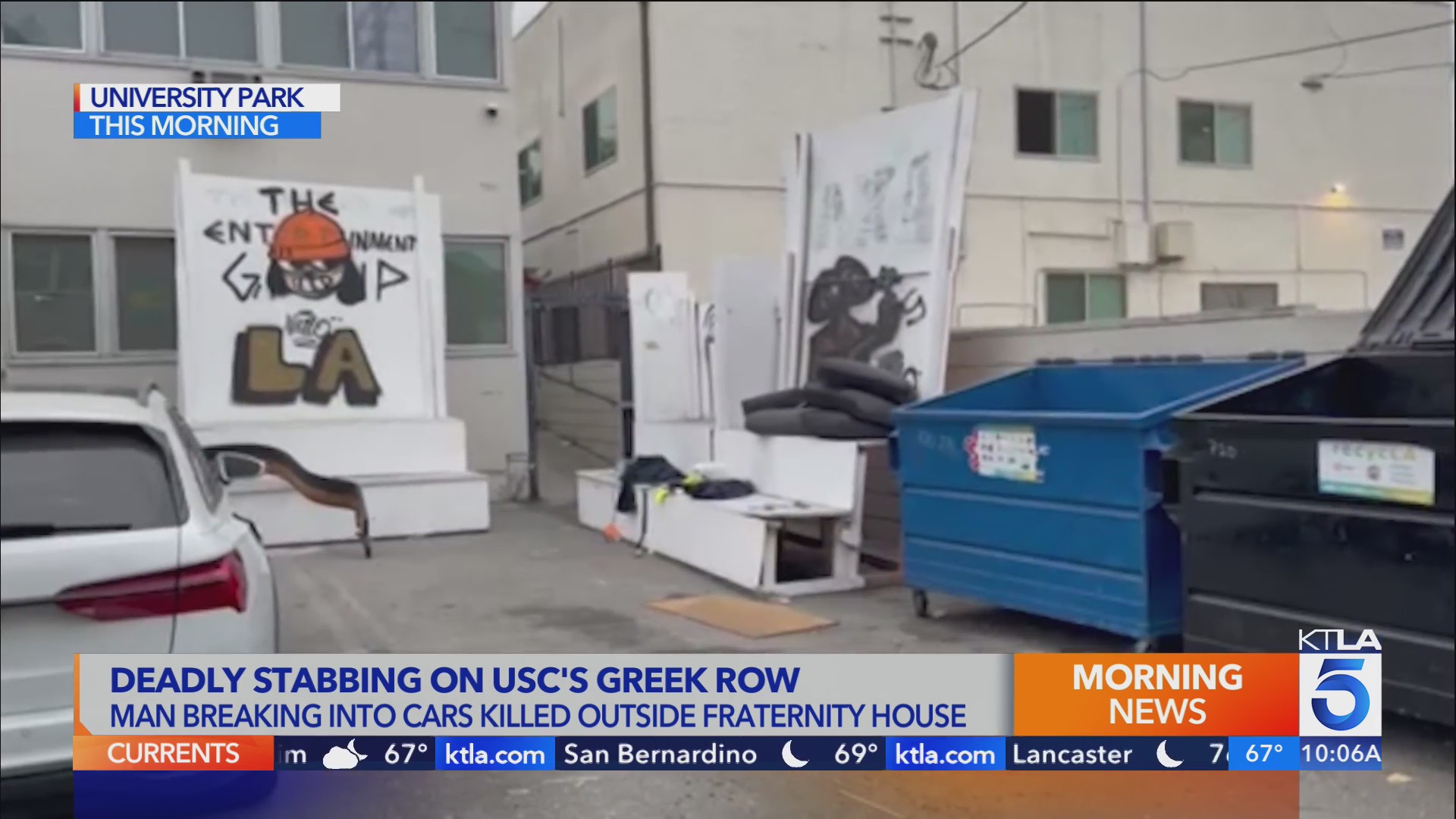 Man, 19, arrested in fatal stabbing of burglary suspect on USC’s Greek ...