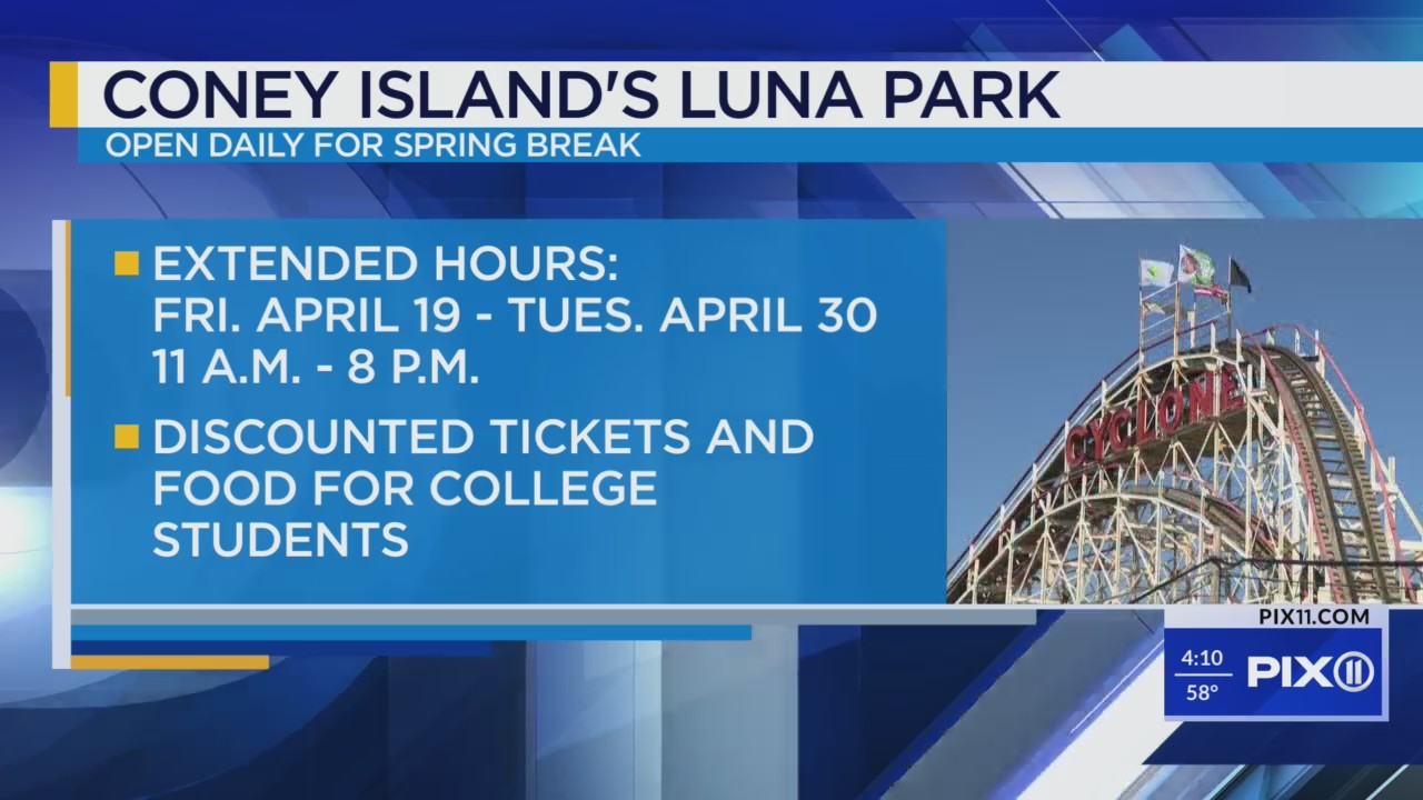 Coney Island’s Luna Park extends hours for spring break – PIX11