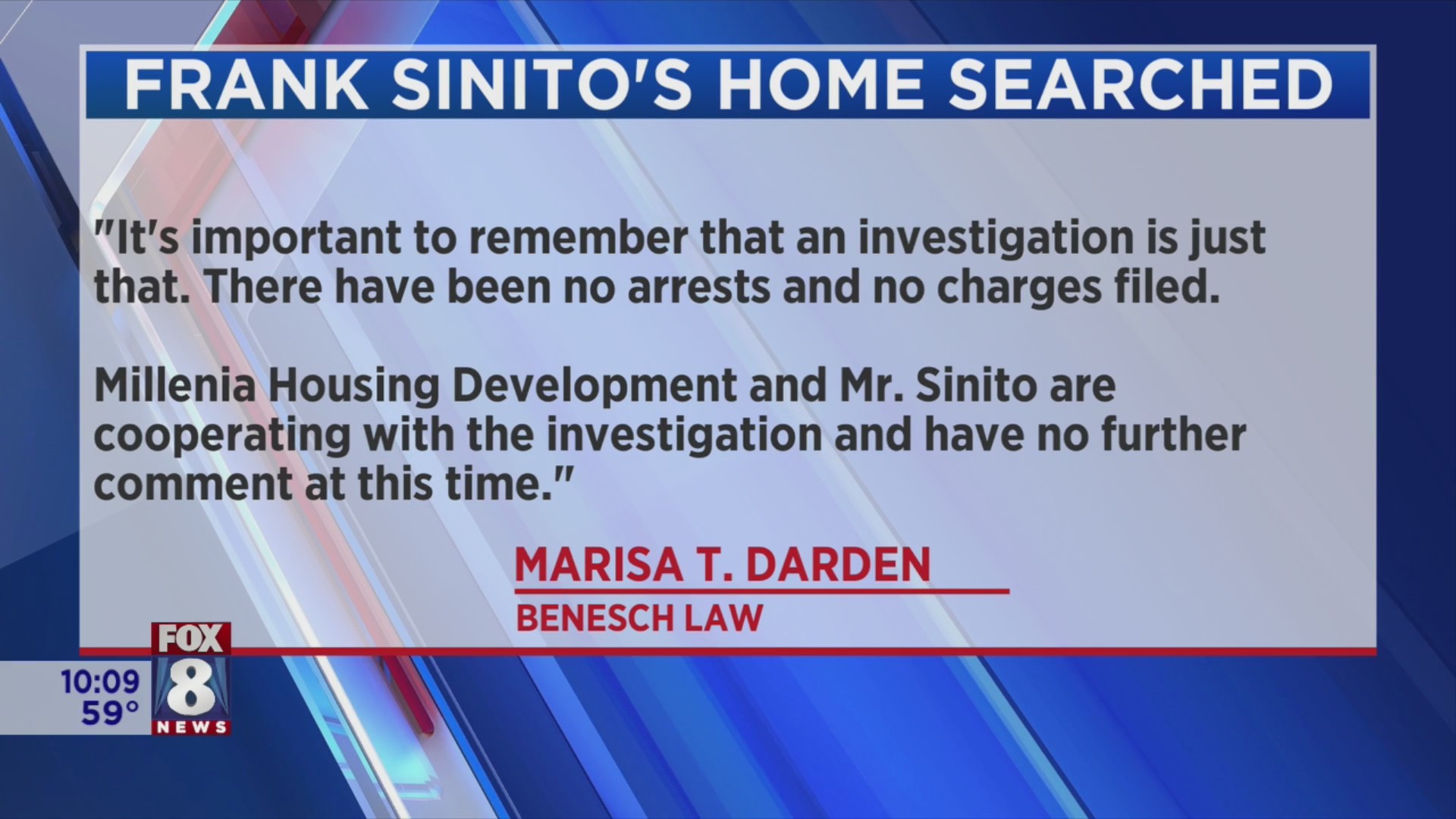 Federal agents search property owned by Frank Sinito, CEO of Millennia ...