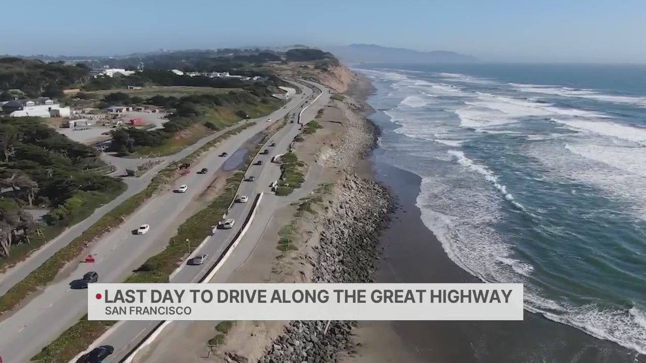 Thursday is last day to drive along SF’s Great Highway – KRON4