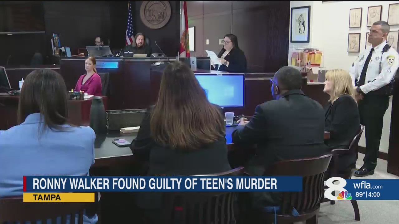 Jury finds Ronny Walker guilty in capital murder trial of Tampa teen – WFLA