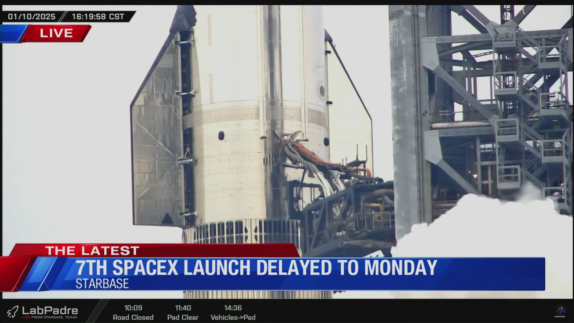 7th SpaceX launch delayed to Monday – KVEO-TV