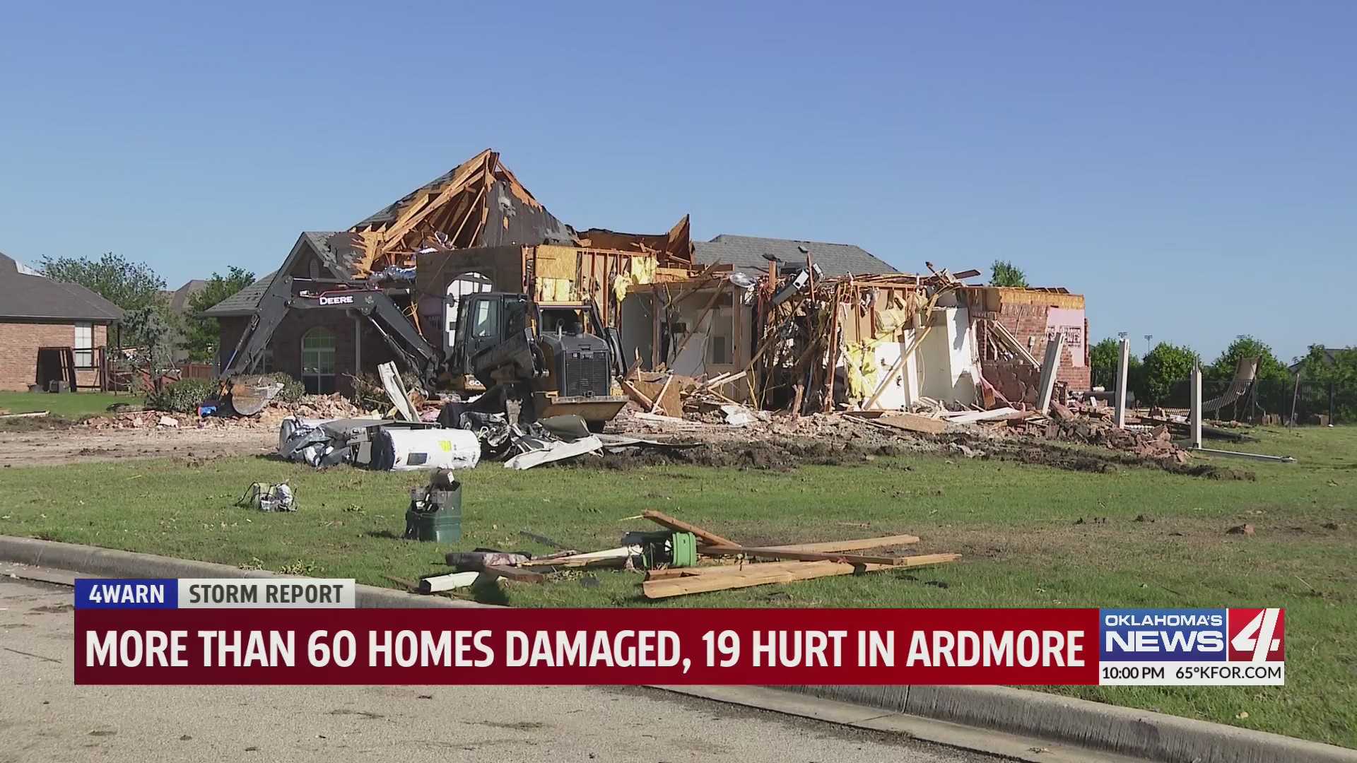 More than 60 homes damaged, 19 hurt in Ardmore – KFOR.com Oklahoma City