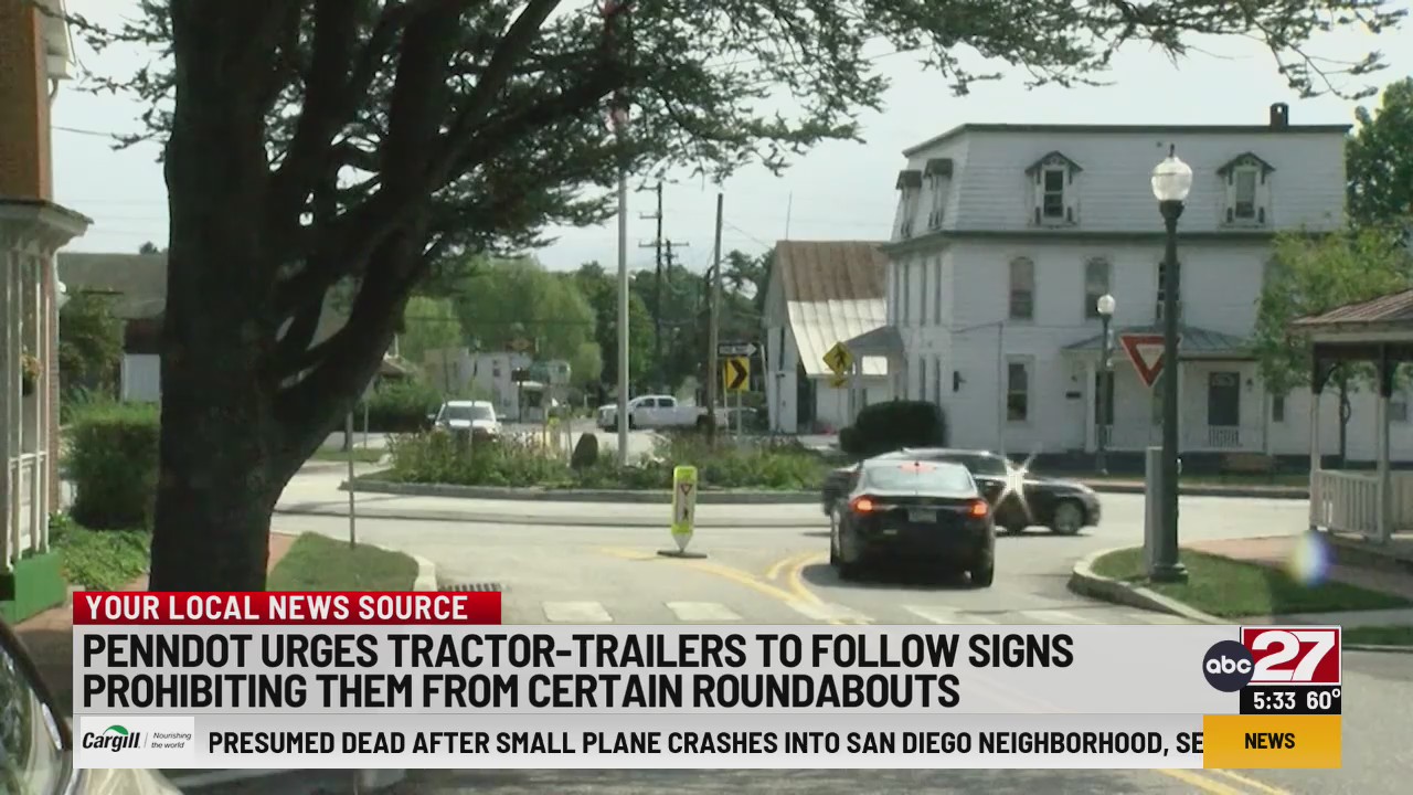 PennDOT urges trucks to follow signs, truck prohibitions – ABC27