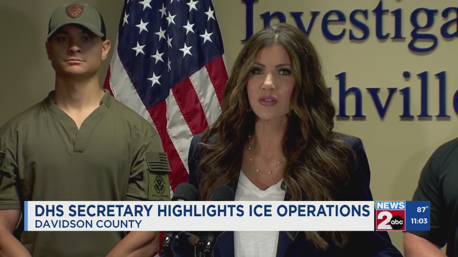 DHS Secretary Kristi Noem highlights ICE operations in Nashville – WKRN ...