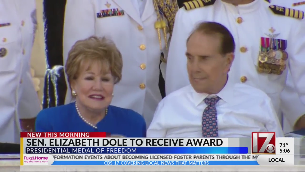 Elizabeth Dole, former senator from NC, to receive Presidential Medal ...