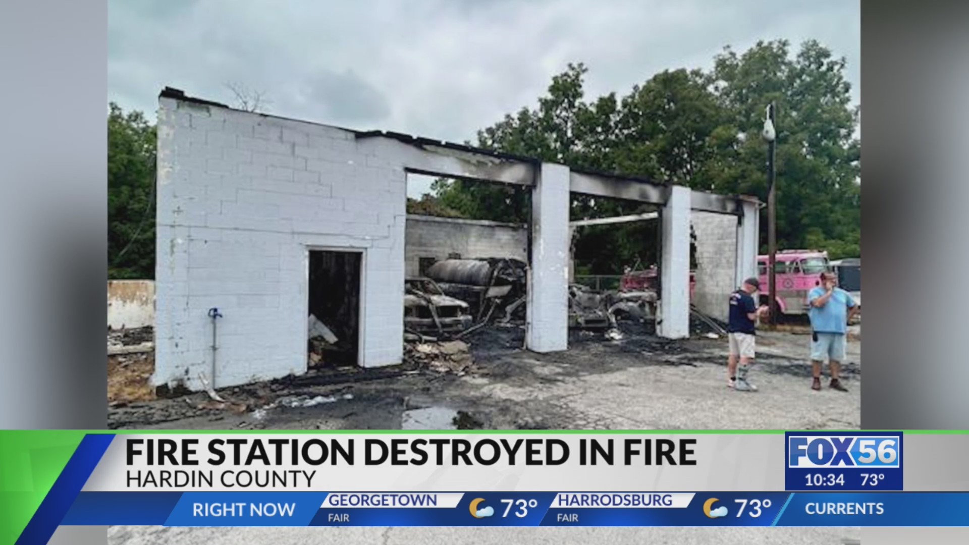 Hardin County fire station destroyed in overnight fire – FOX 56 News