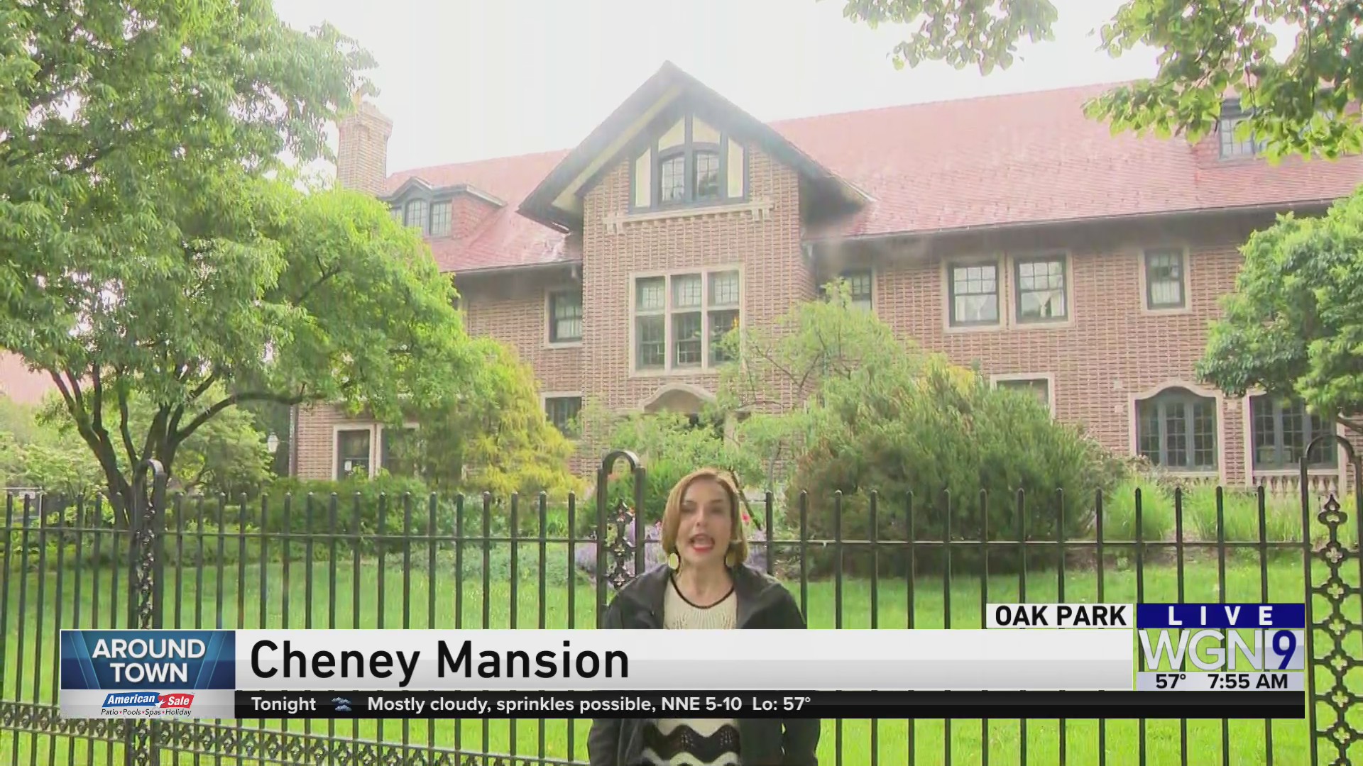 Around Town – Cheney Mansion – WGN-TV