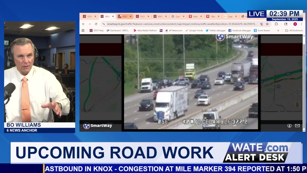 Road work to expect this weekend (Sept 19-24,2025 – WATE 6 On Your Side