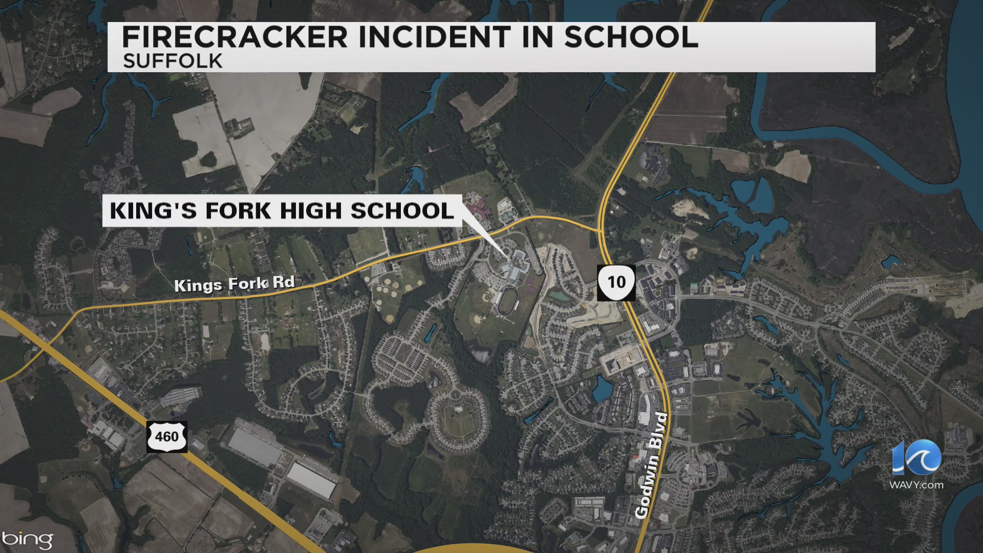 Firecrackers set off in Suffolk school bathroom – WAVY.com