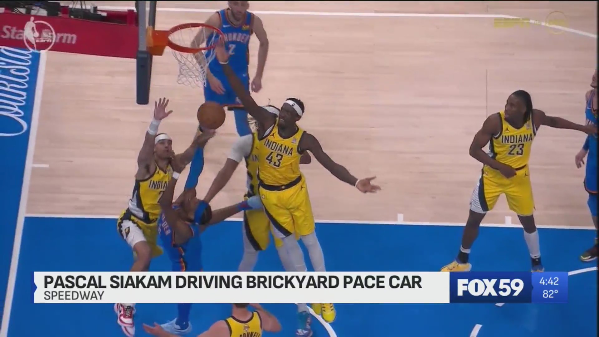 Pacers star Pascal Siakam to drive Brickyard 400 pace car – Fox 59