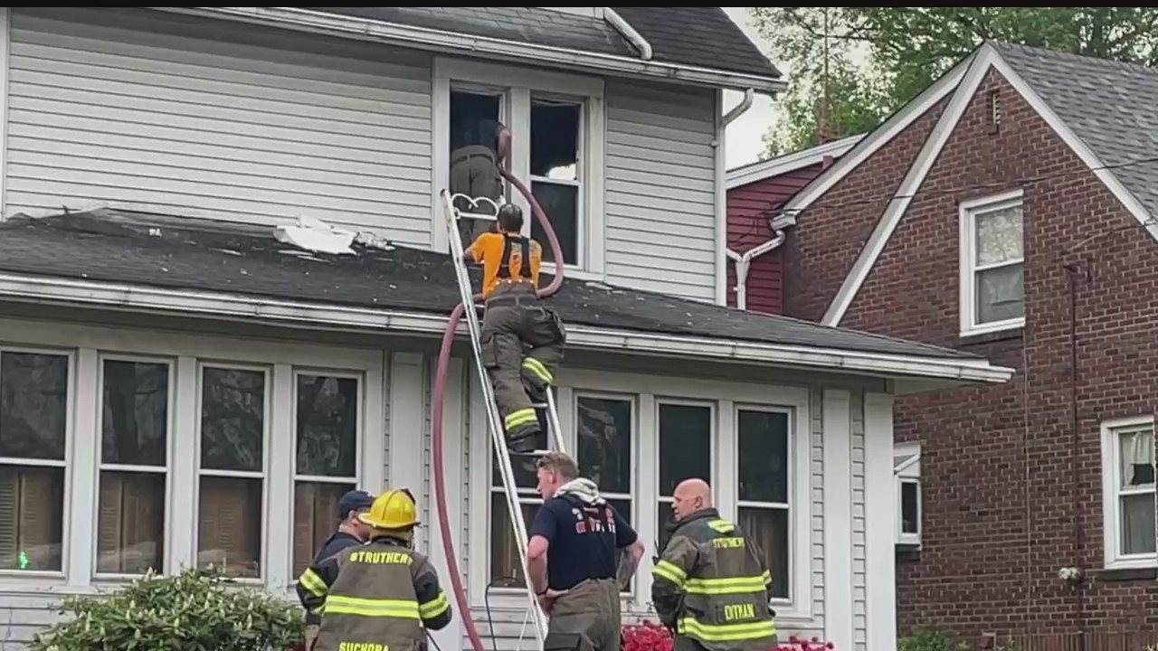 Road blocked as crews fight fire in Struthers – WKBN.com