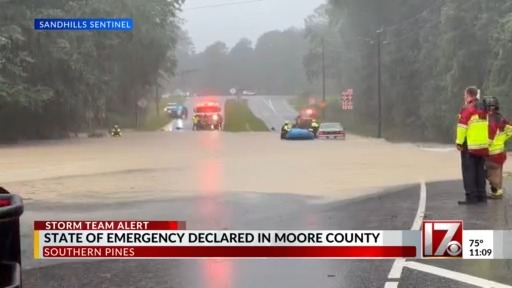 State of Emergency in Moore County amid flooding – CBS17.com