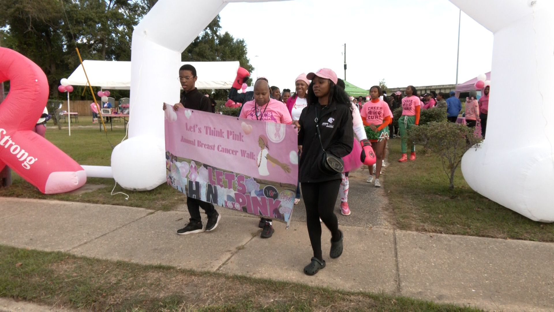 “Let’s Think Pink” walk raises support in fight against breast cancer ...