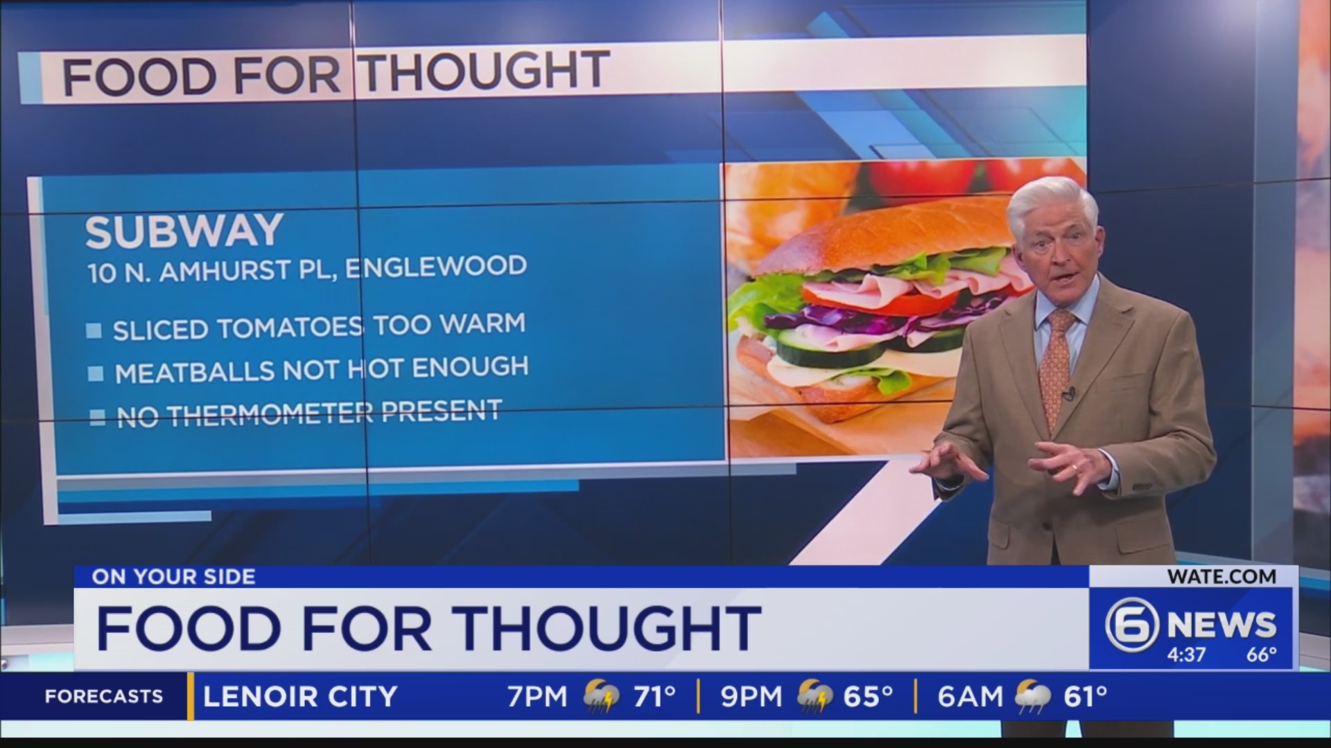 Tomatoes tossed at Subway during health inspection – WATE 6 On Your Side