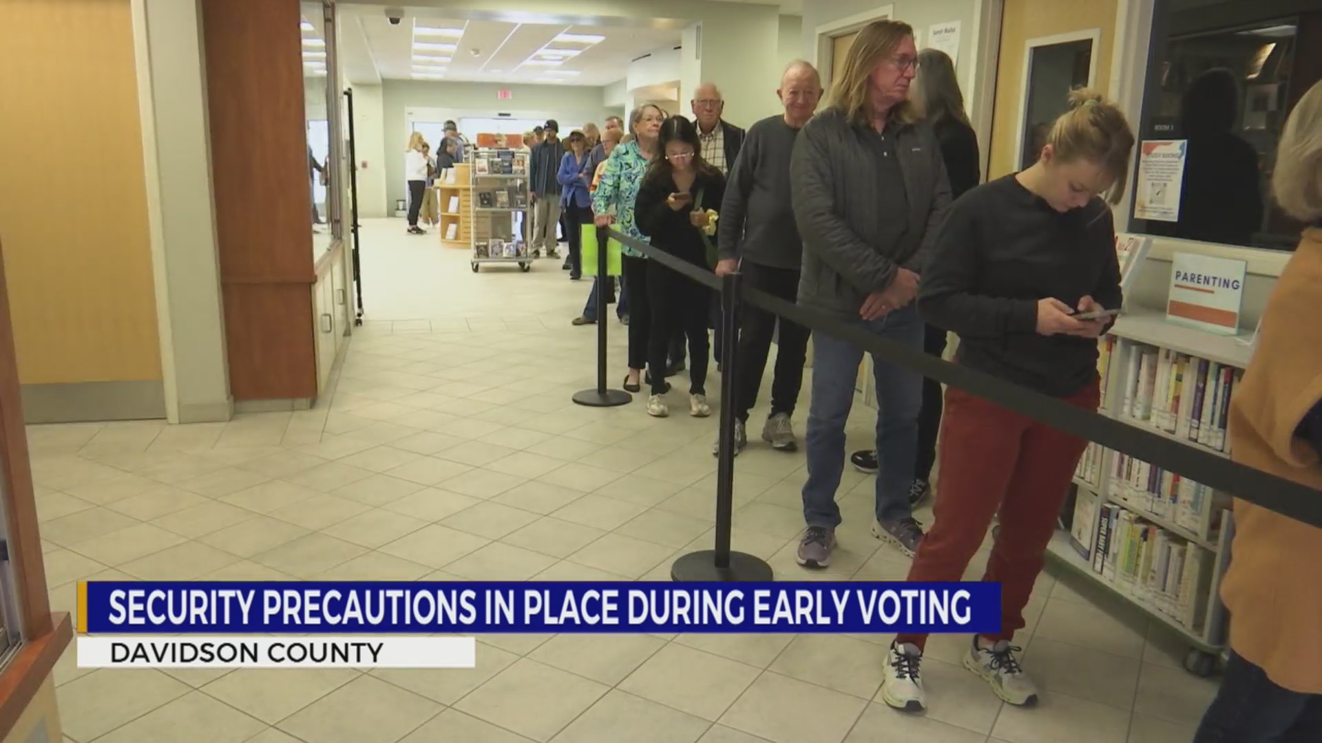 Security precautions in place during early voting in Davidson County ...
