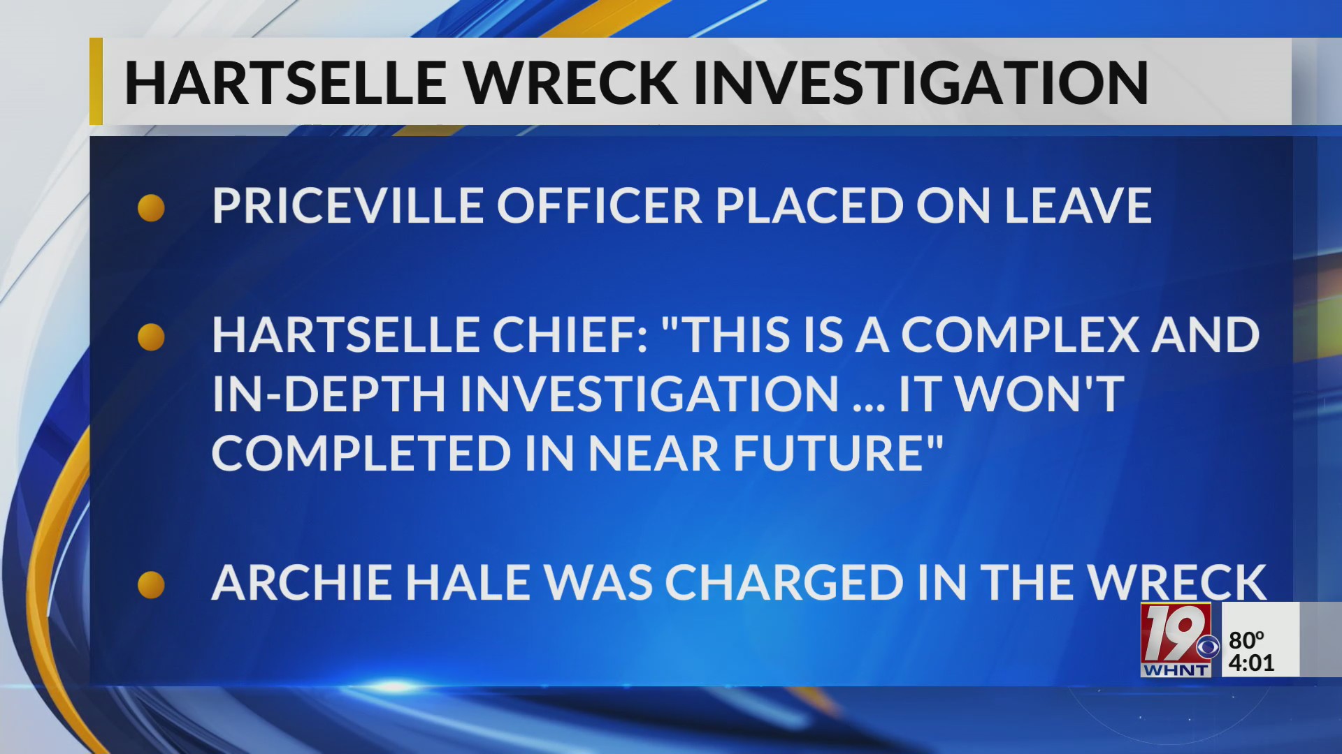 Hartselle Wreck Investigation | September 8, 2025 | News 19 at 4 p.m ...