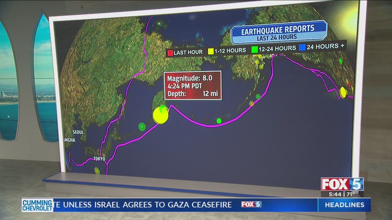 Tsunami watch issued along West Coast including San Diego coastline ...