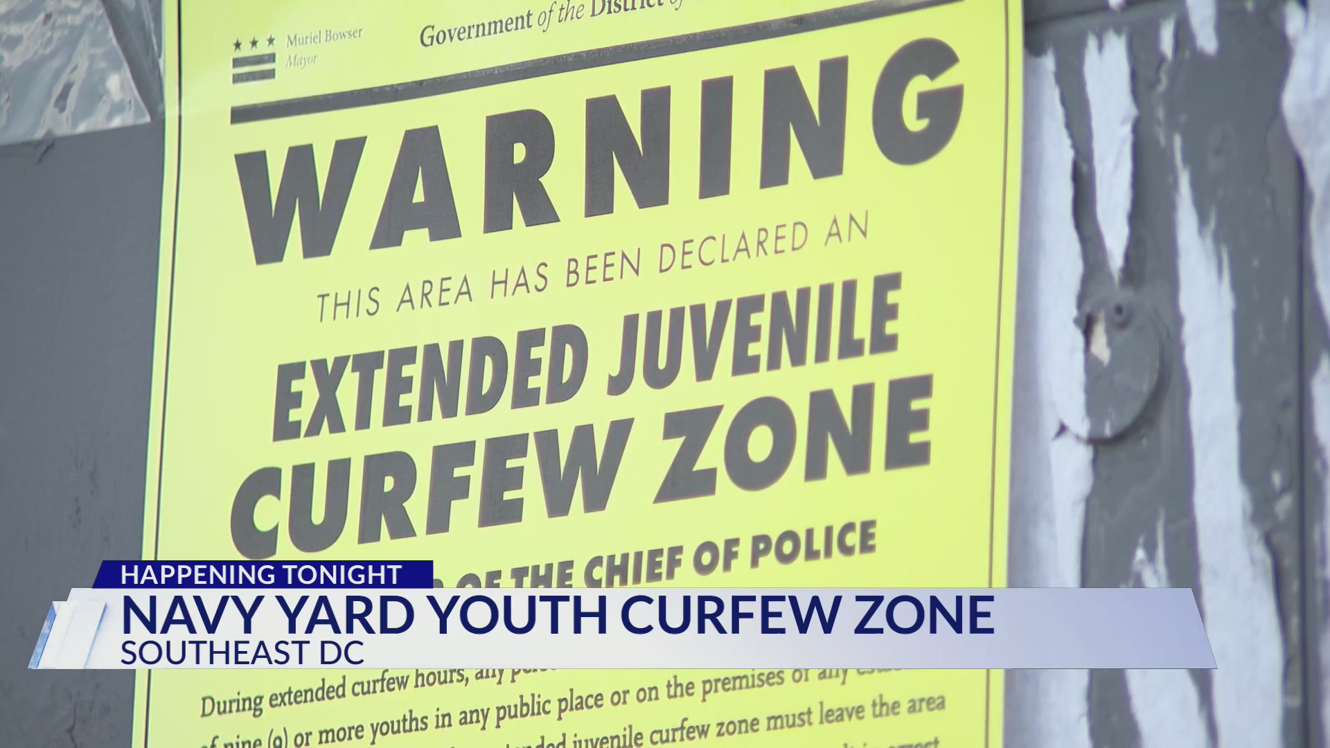 DC Police Chief sets Juvenile Curfew Zone in Navy Yard – DC News Now ...