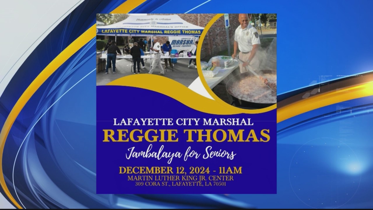 Lafayette City Marshal Reggie Thomas’ Annual Jambalaya for Seniors ...