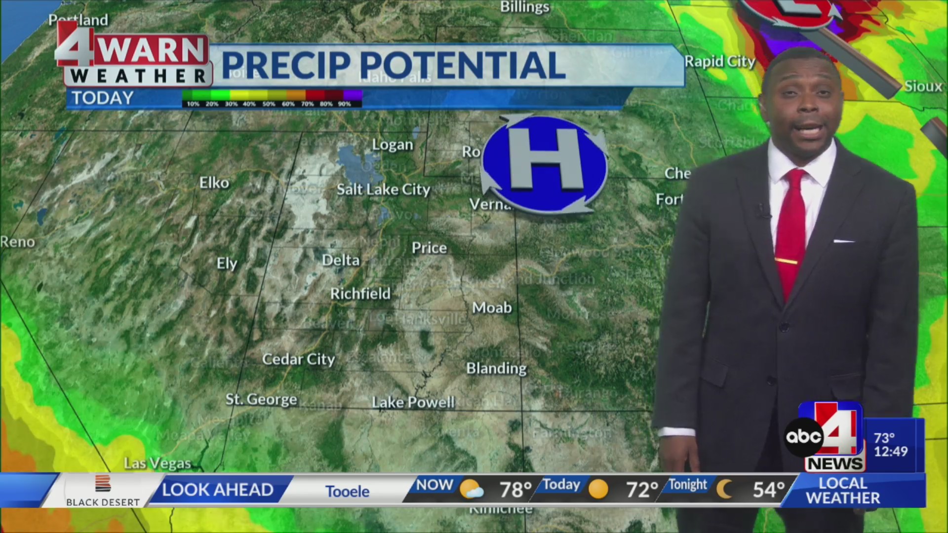 Increasing clouds for southern Utah, with mostly sunny skies for ...