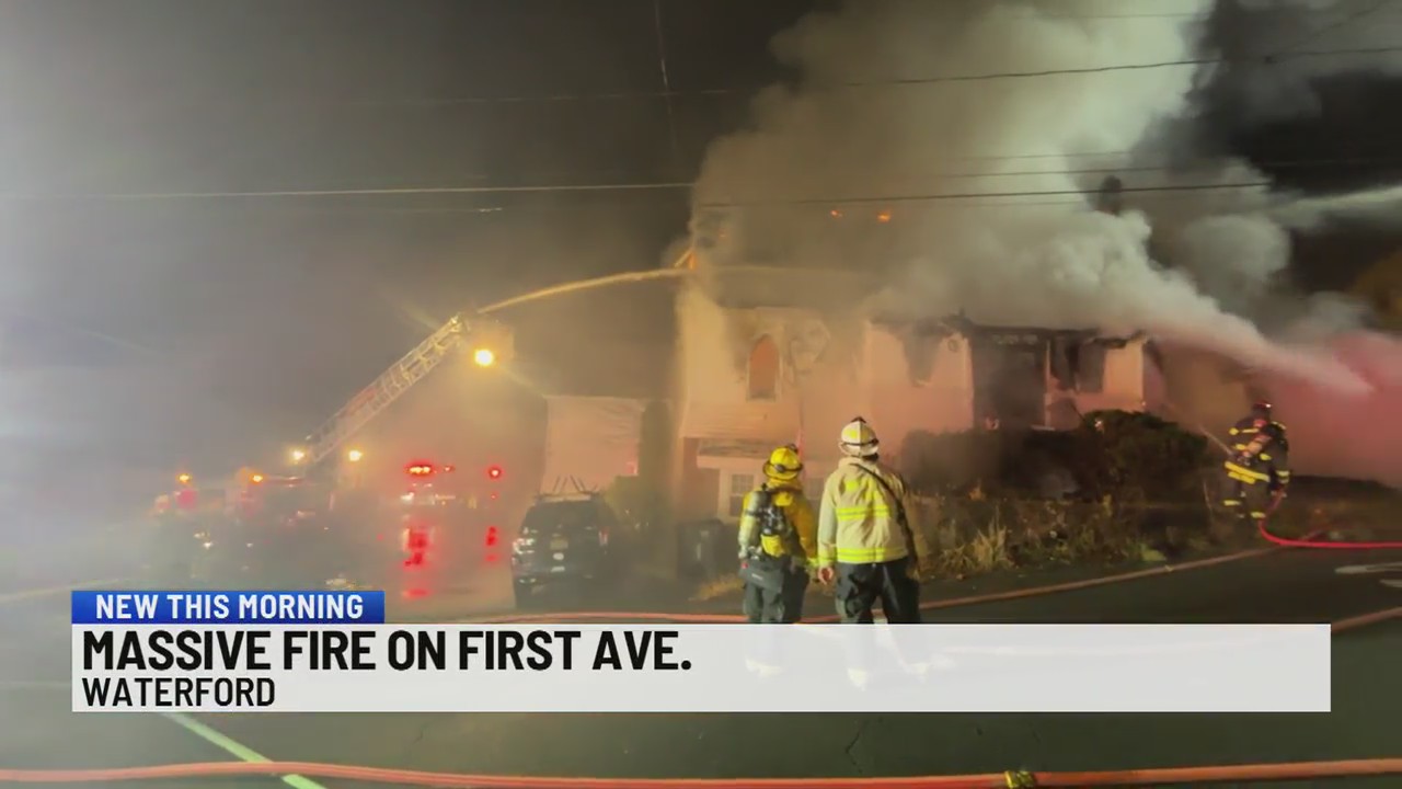 Massive fire on First Avenue in Waterford – NEWS10 ABC