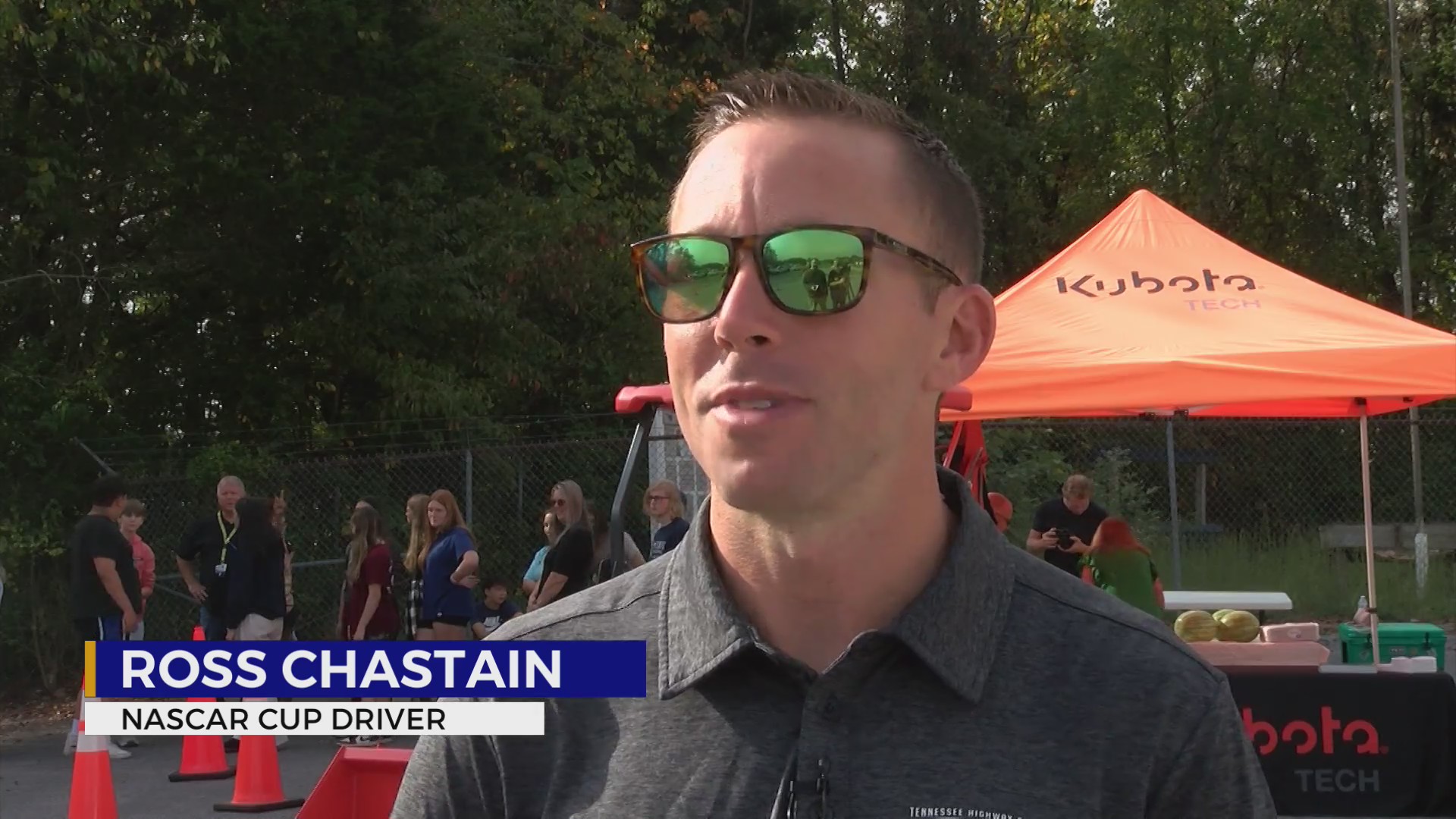 NASCAR driver Ross Chastain stresses safe driving at safety event ...