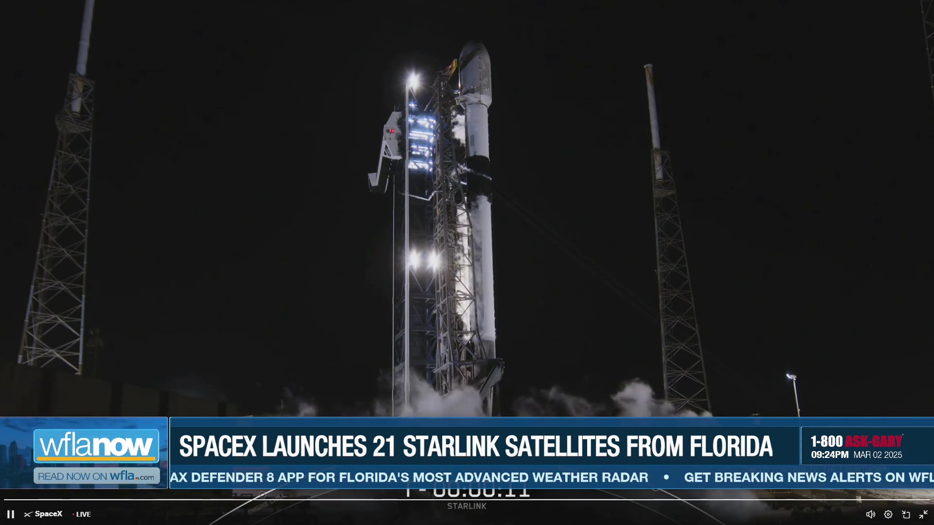 WATCH: SpaceX launches 21 Starlink satellites from space force station ...