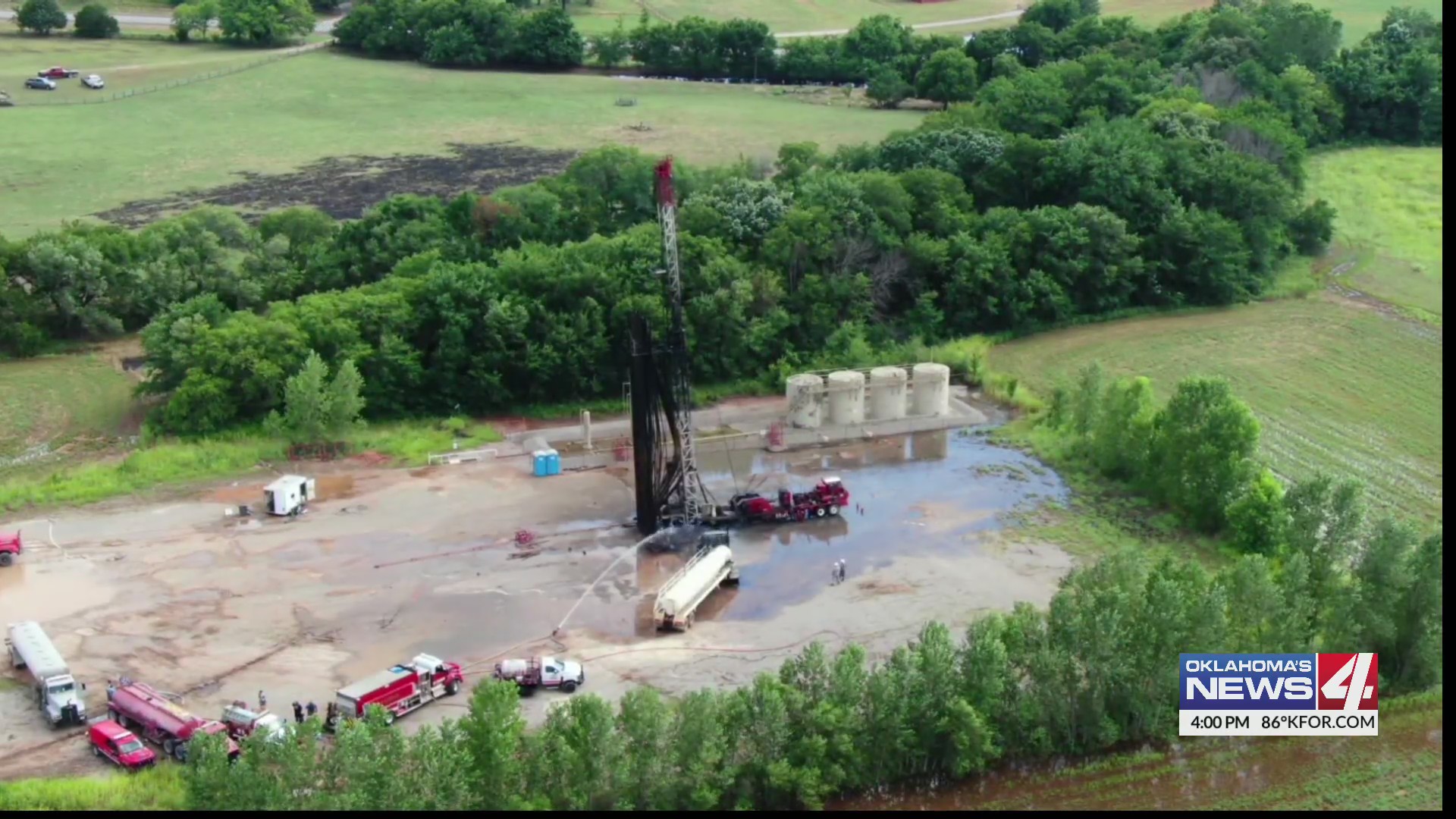 At least one person injured in Grady County oil field explosion – KFOR ...