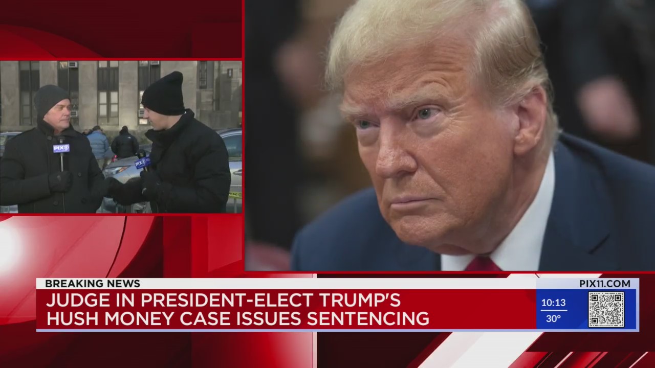 President-elect Trump sentenced to unconditional discharge in hush money case – PIX11