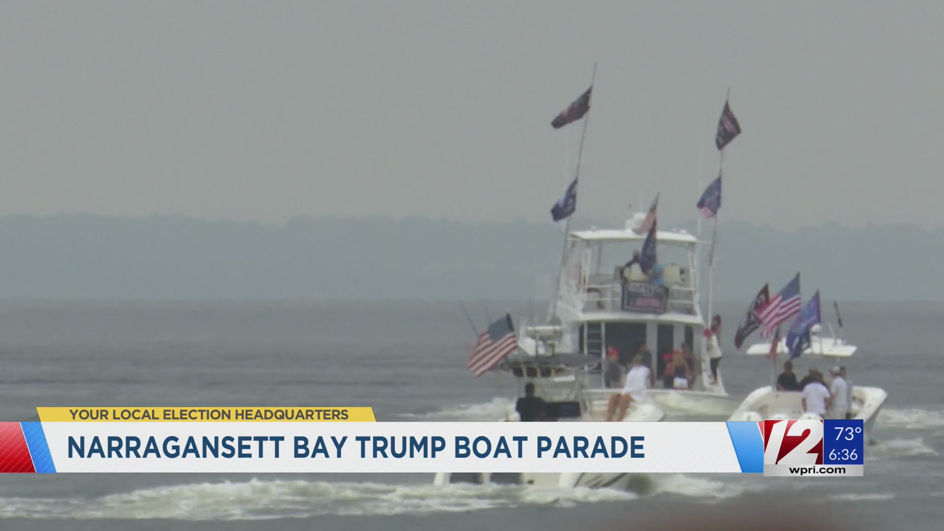 Pro-Trump boat rally, parade held in Narragansett Bay – WPRI.com