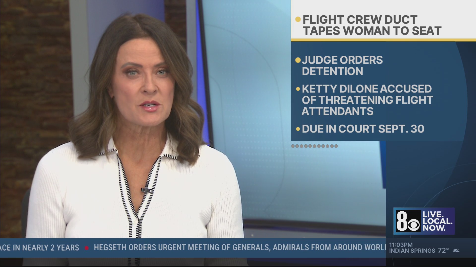 Flight crew duct tapes woman to seat on Las Vegas flight; judge orders ...