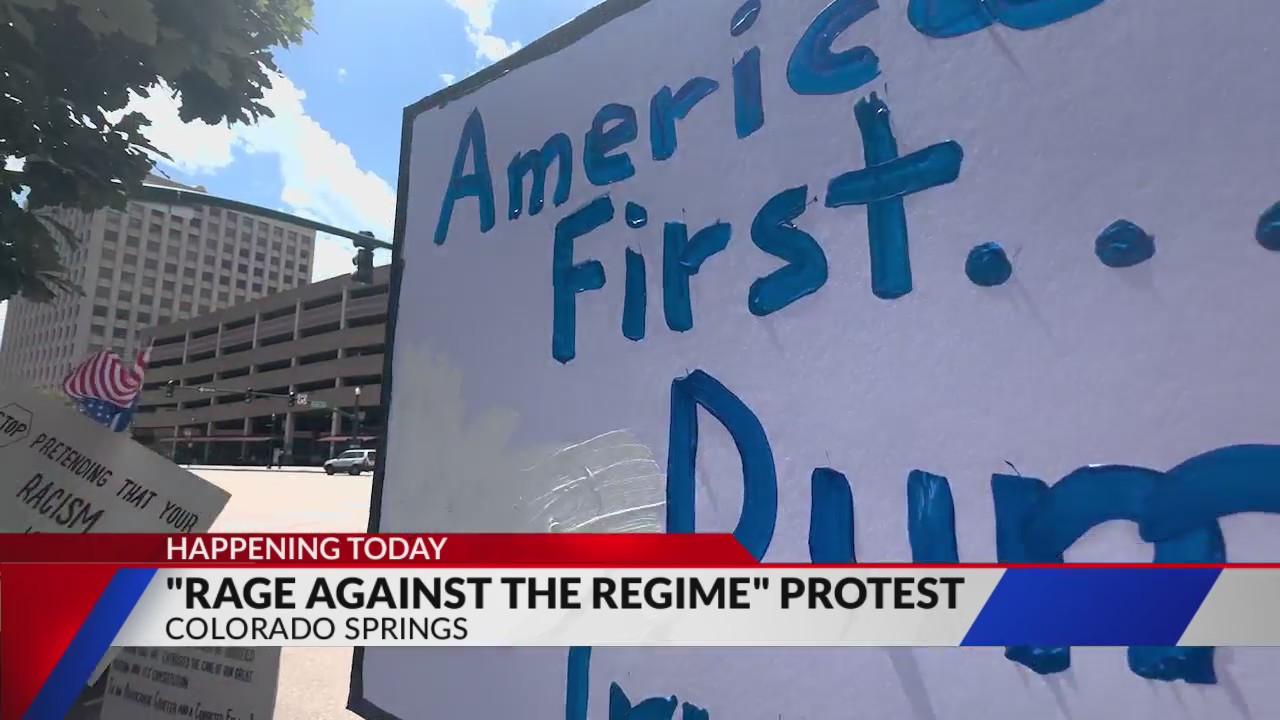 People join ‘Rage Against the Regime’ protest downtown – FOX21 News ...