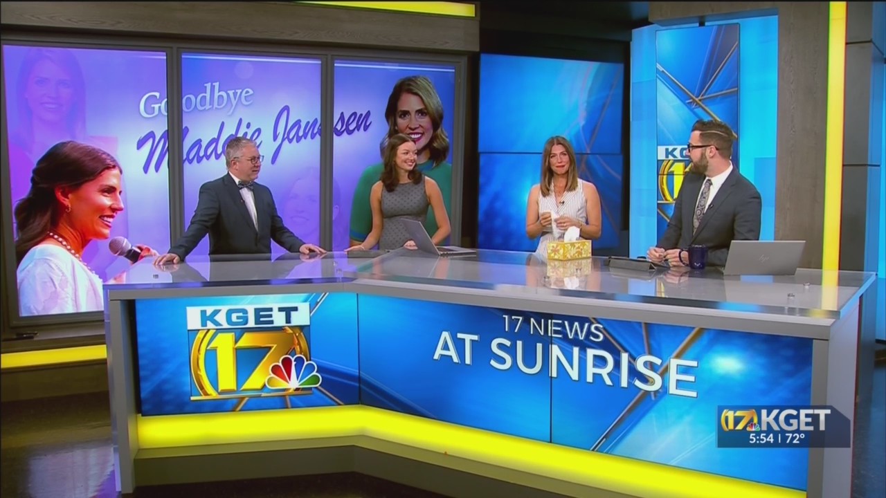 Celebrating Maddie Janssen on her final show as 17 News at Sunrise ...