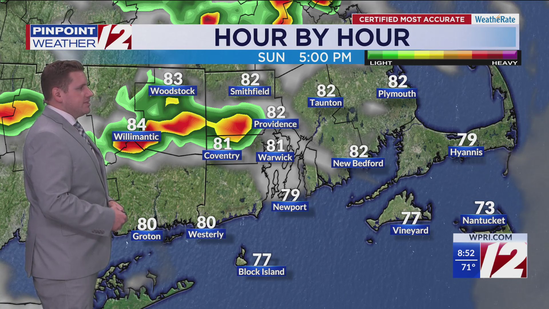 WPRI 12 Weather Forecast 7/20/25: Strong to Severe T-Storms Possible ...