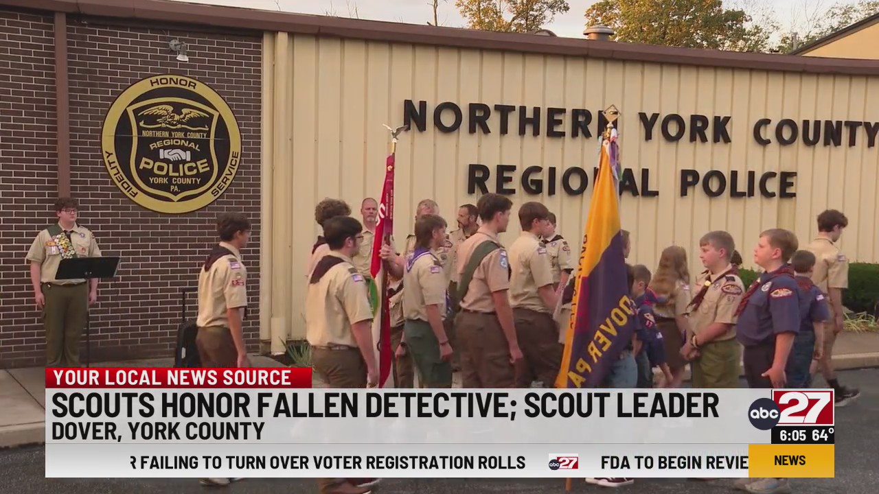 Scouts honor fallen detective; scout leader – ABC27